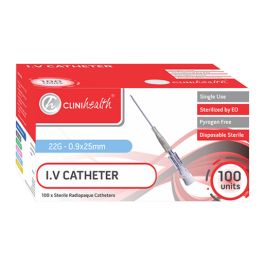 TPC - 101672 - IV CATHETER 22G WITHOUT PORT&WINGS 100s | Zenithmed.co.za